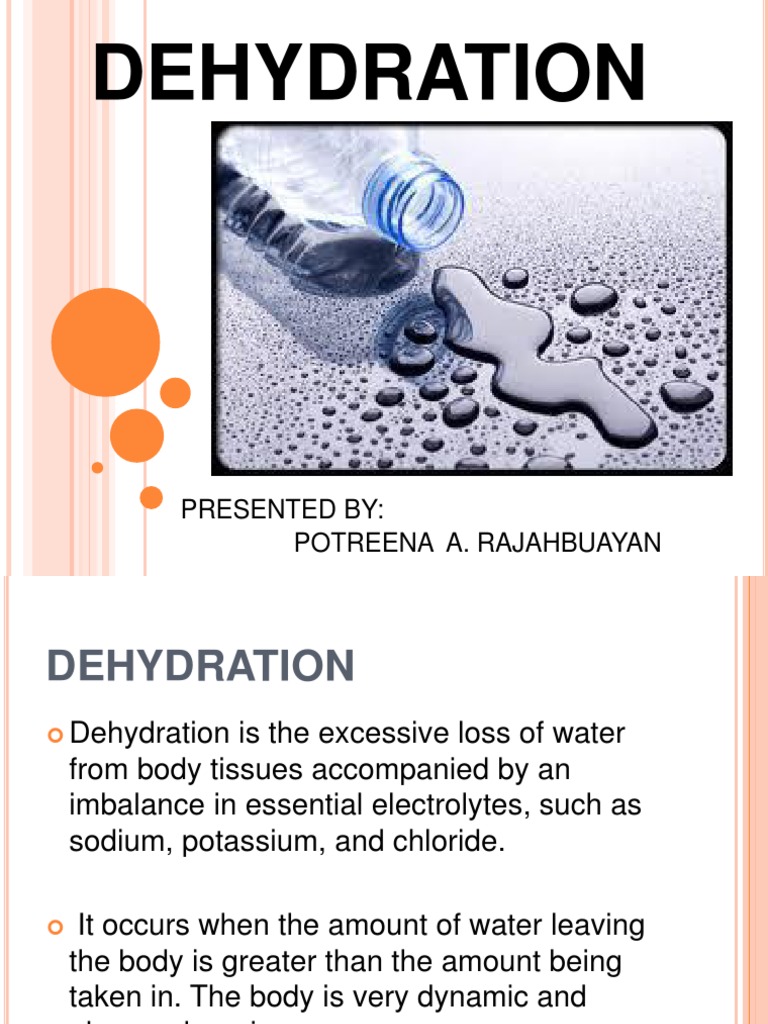 Dehydration PP | PDF | Dehydration | Electrolyte