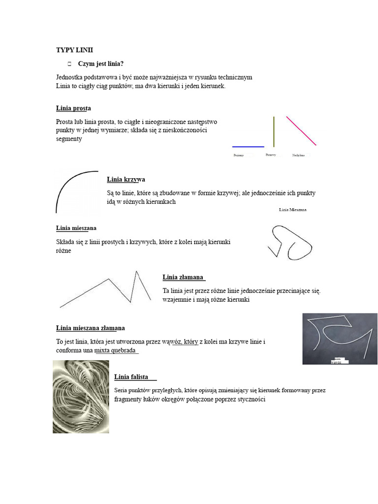 Rodzaje Linii | PDF