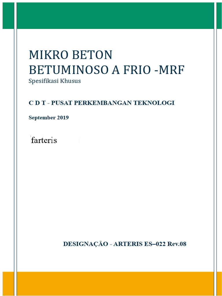 ARTERIS 022 Esp Mikro Dingin R8 | PDF