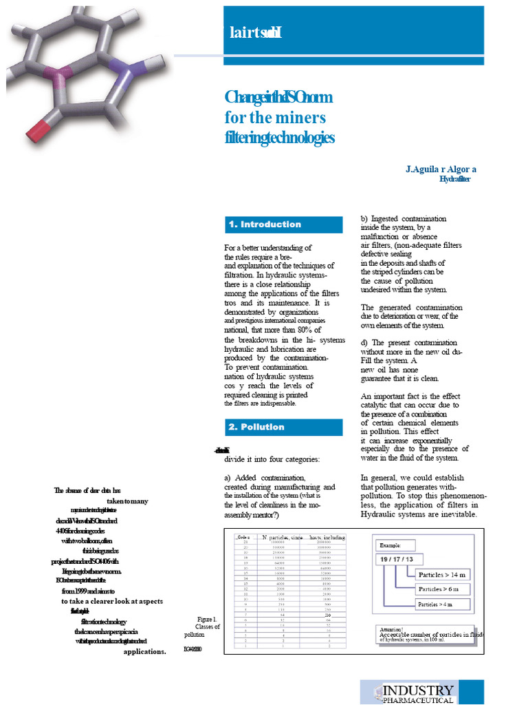 ISO Standard Cleaning Level PDF | PDF | Filtration | Porosity