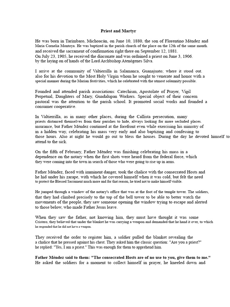 Biography of Saint Barnabas | PDF | Mary, Mother Of Jesus | Priest