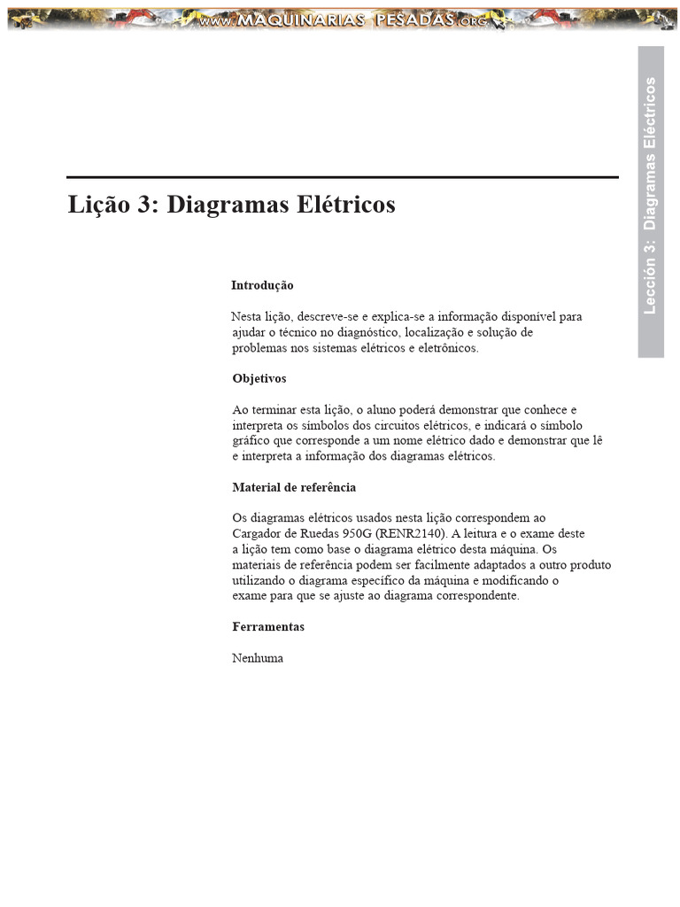 Símbolos e Diagramas Elétricos 950G | PDF | Conector elétrico ...