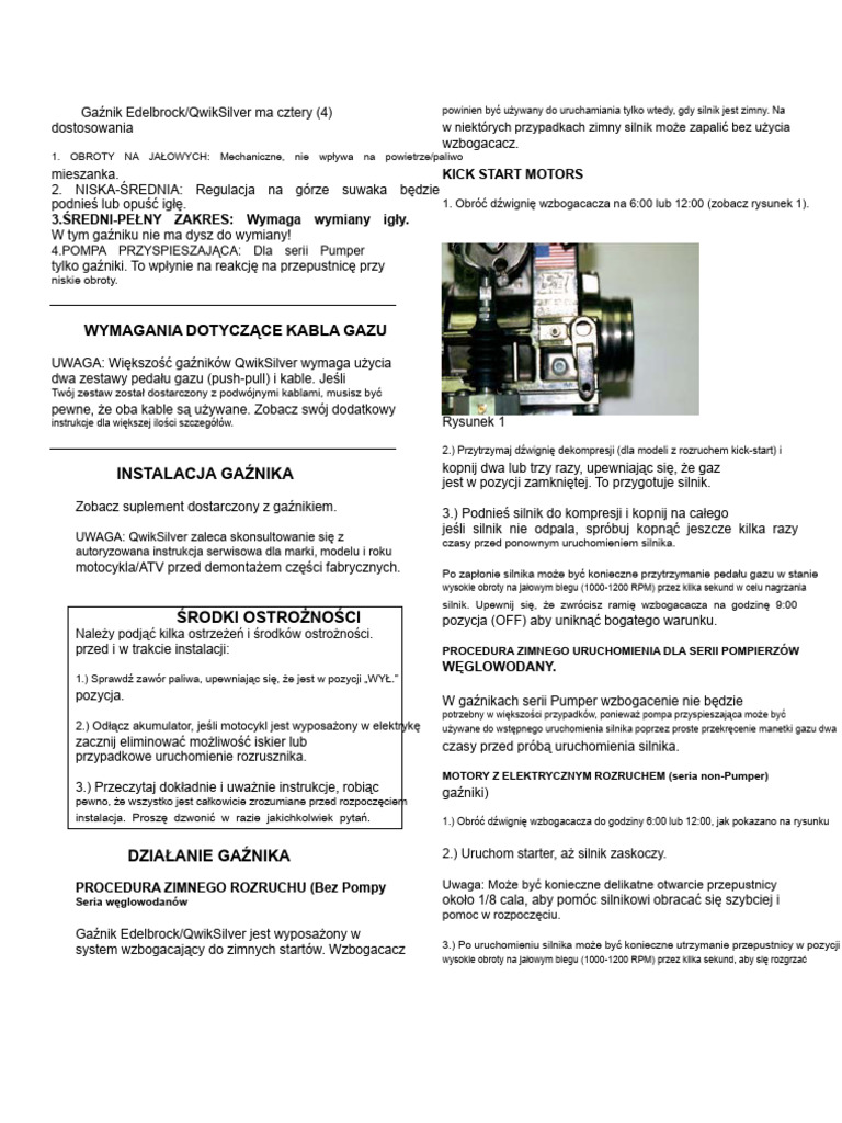 Edelbrock Jetting Tunning Quiksilver | PDF