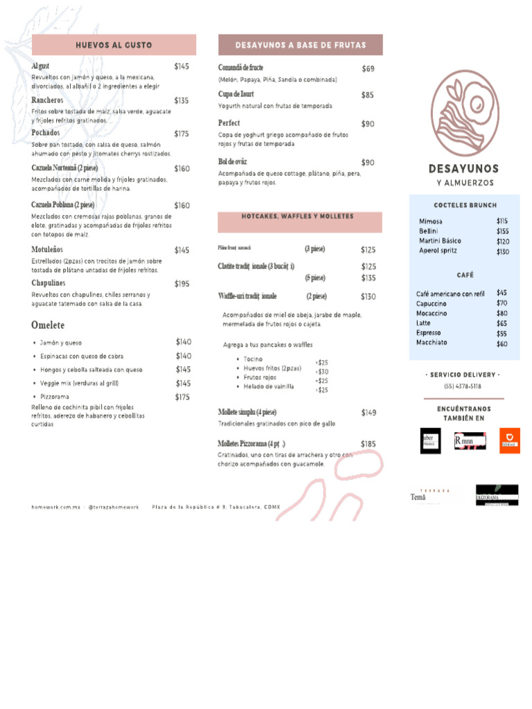 Meniu Mic Dejun PIZZORAMA | PDF