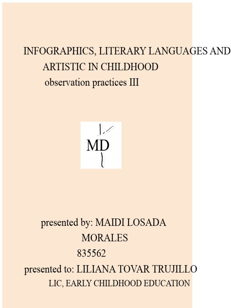 Infographic About Literary and Artistic Languages in Childhood | PDF