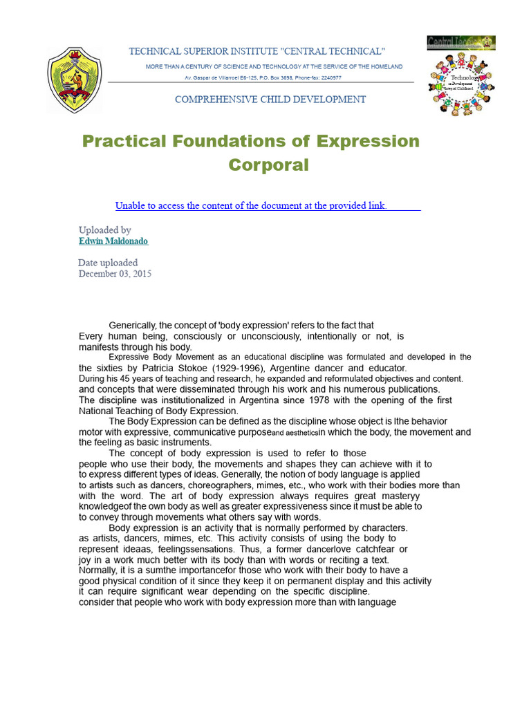 Theory of Body Expression | PDF | Body Language | Gesture