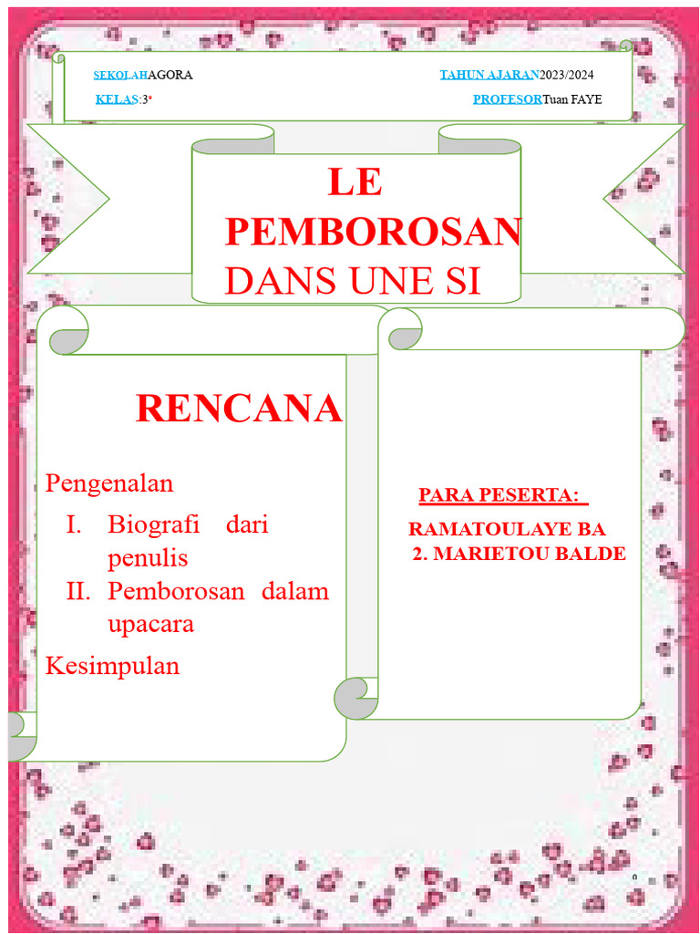 Pemborosan dalam Upacara: Analisis Mariama Ba | PDF
