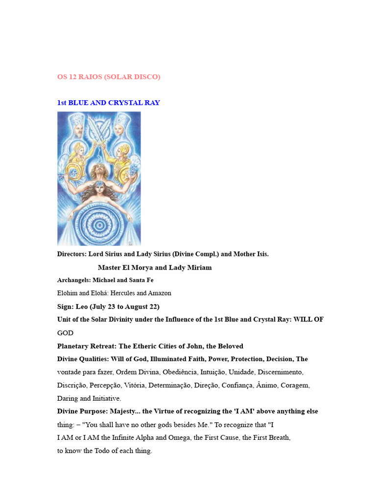 Ascended Masters and Elohim Overview | PDF | Divinity | Angel