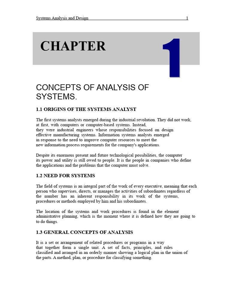 Understanding Systems Analysis Concepts | PDF | Conceptual Model | Data ...