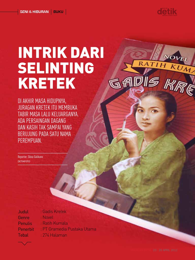 Review "Gadis Kretek" (Ratih Kumala) Di Majalah Detik No. 21 (23 April ...