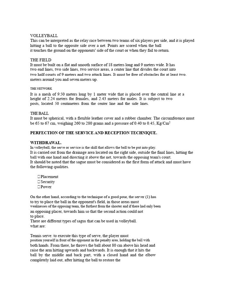 Volleyball Report | PDF | Volleyball