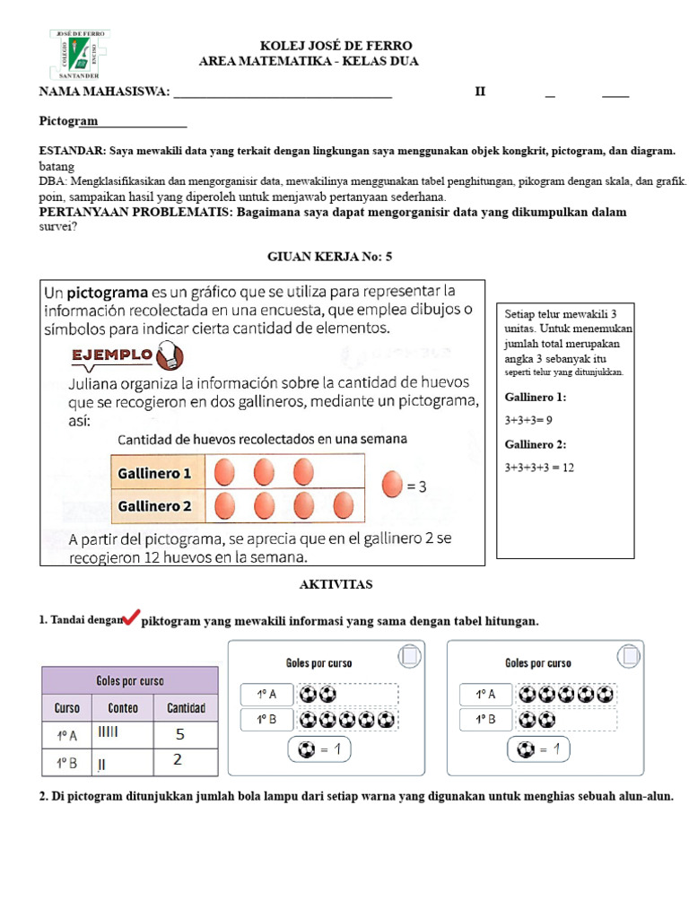 Pictogram untuk Organisasi Data Matematika | PDF