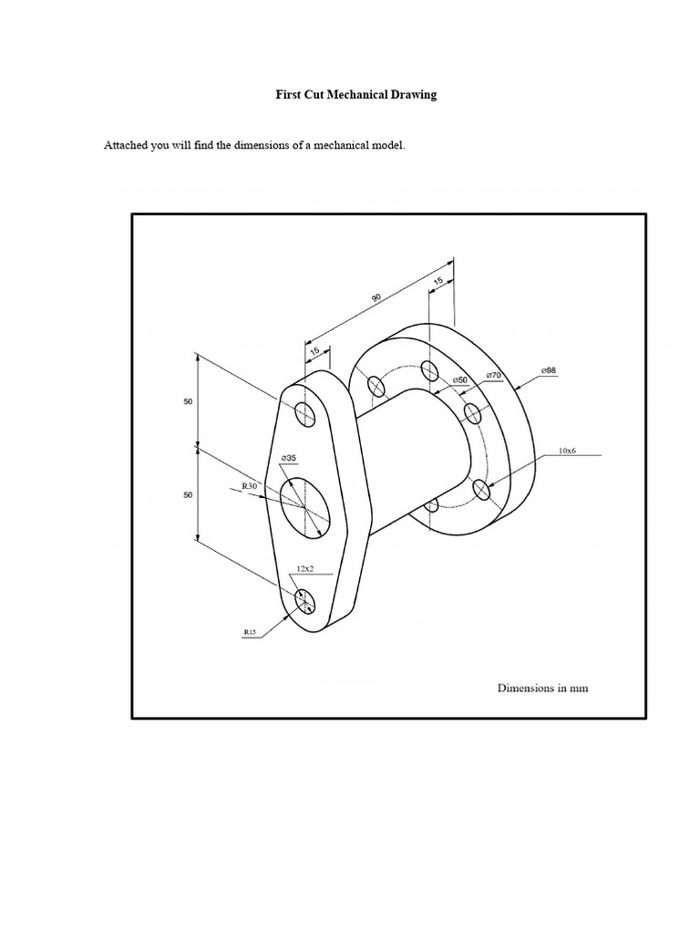 First Cut Mechanical Drawing | PDF