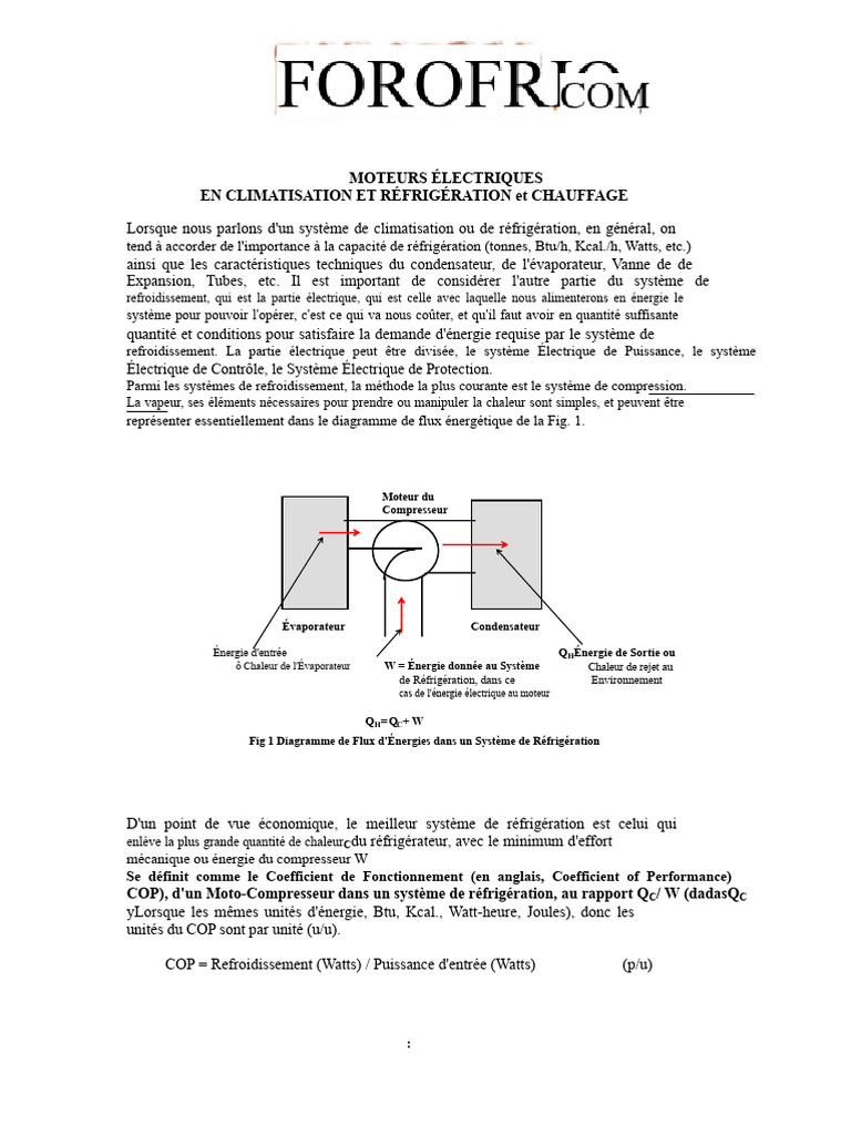 Moteurs Électriques en Climatisation et Réfrigération | PDF | Puissance ...