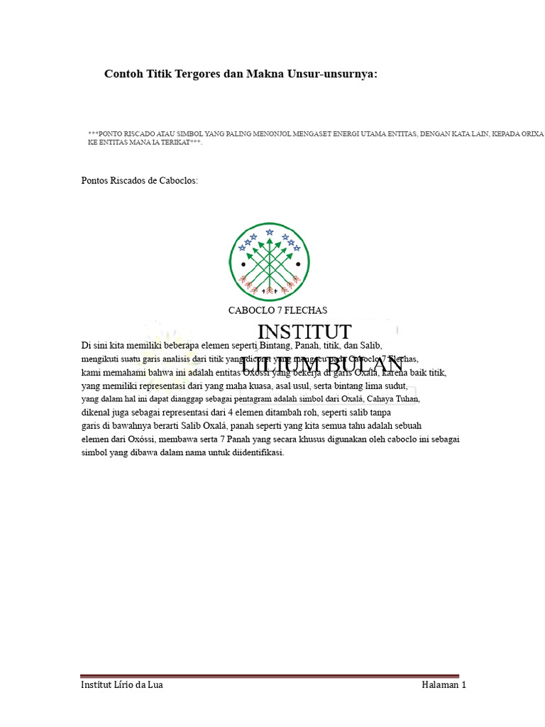 Makna Titik Tergores dalam Spiritisme | PDF