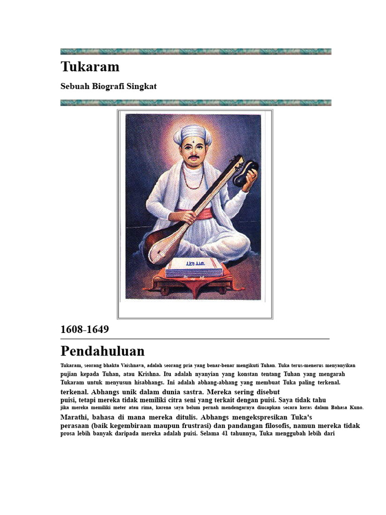 Tukaram Maharaj | PDF