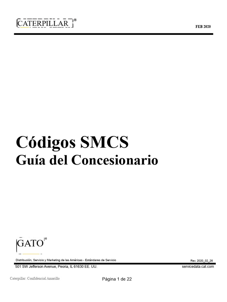 Guía del Concesionario de Códigos SMCS | PDF | Inyección de combustible | Turbocompresor