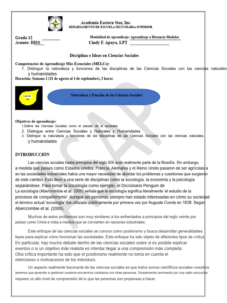 Introducción a las Ciencias Sociales | PDF | Science | Ciencias Sociales