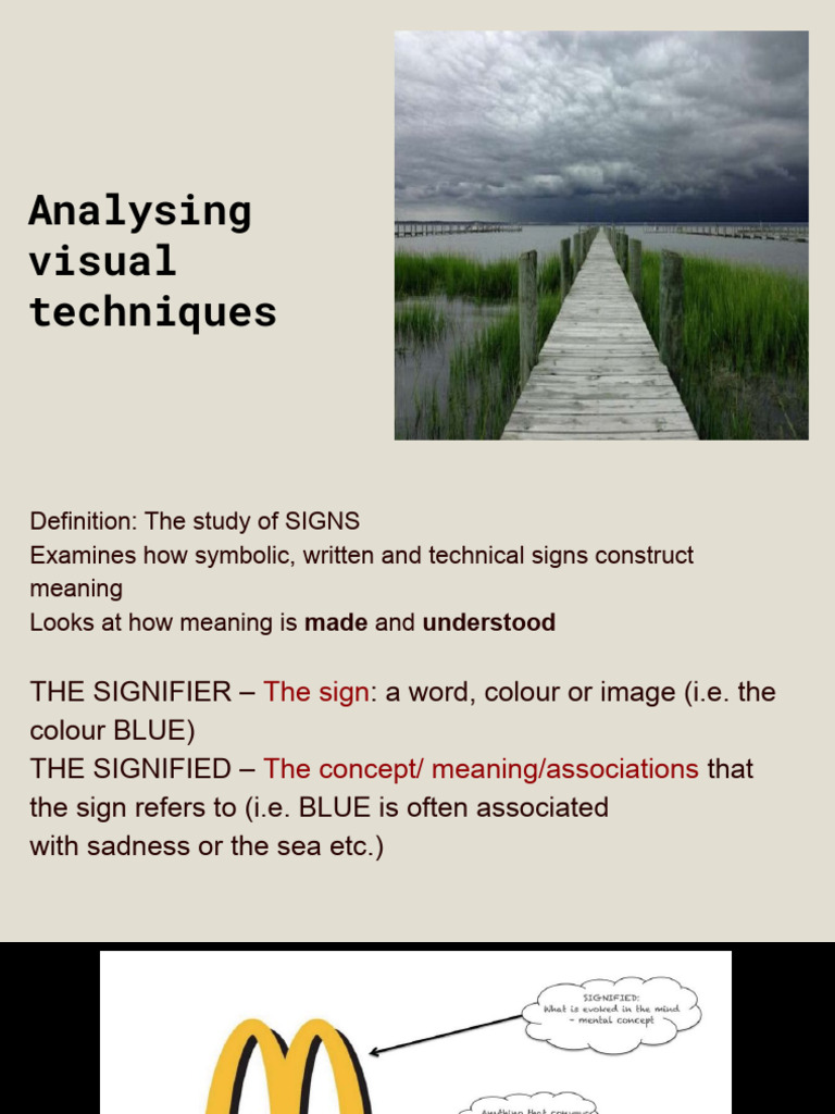 Visual Techniques in Sign Analysis | PDF