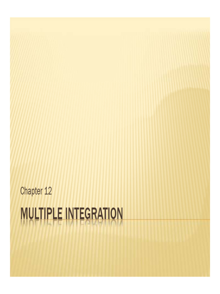 Understanding Triple Integrals | PDF | Integral | Calculus