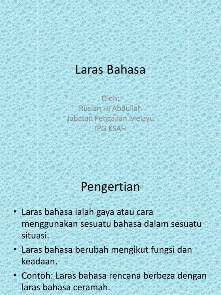 Laras Bahasa | PDF