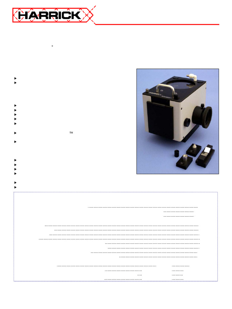 B, FTIR & UV, 2accessory, 3rd Part, Harrick, Praying Mantis, DRP Praying Mantis | PDF ...