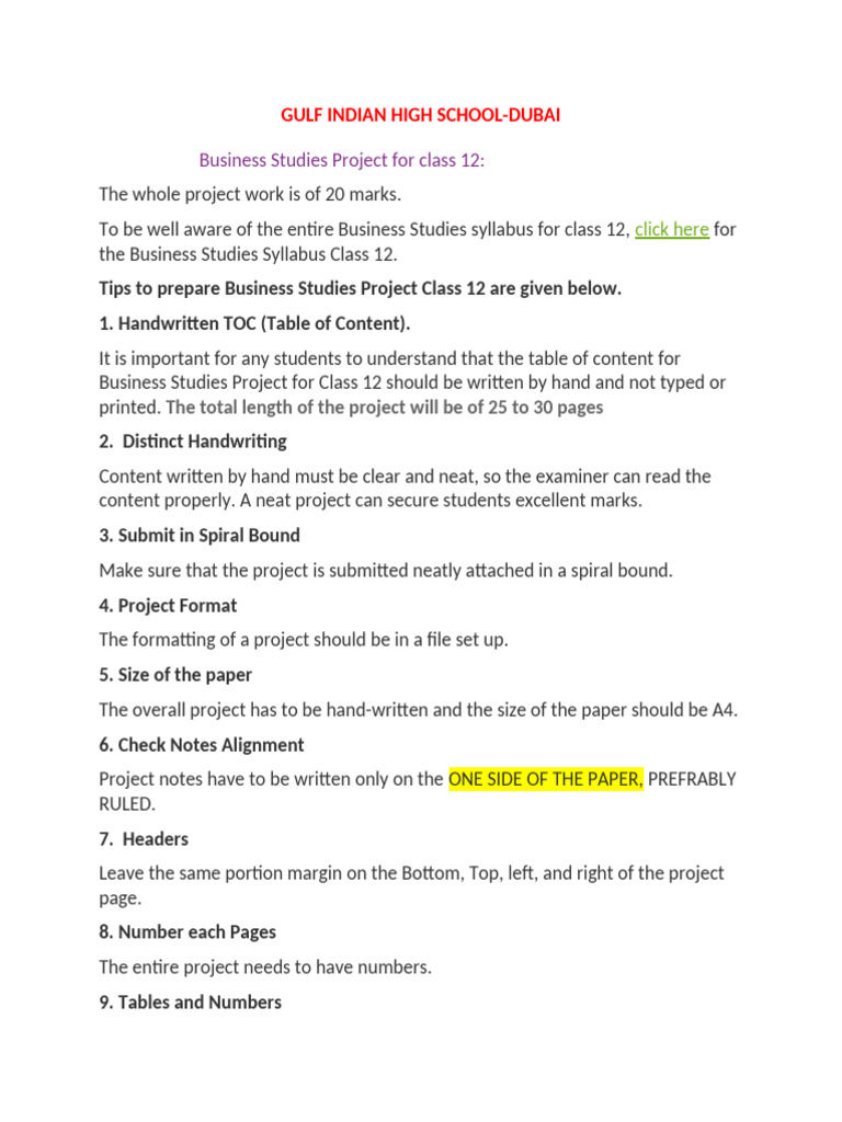 Class 12 Business Studies Project Guide | PDF | Brand | Retail