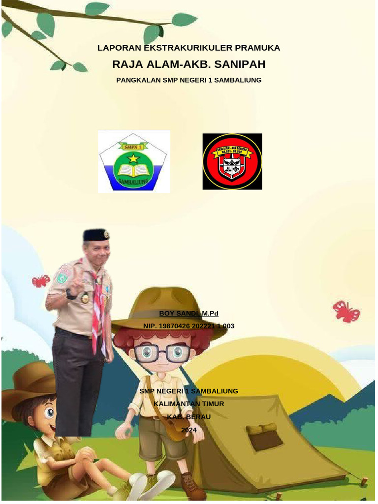 Laporan Ekstrakurikuler Pramuka 2024 | PDF