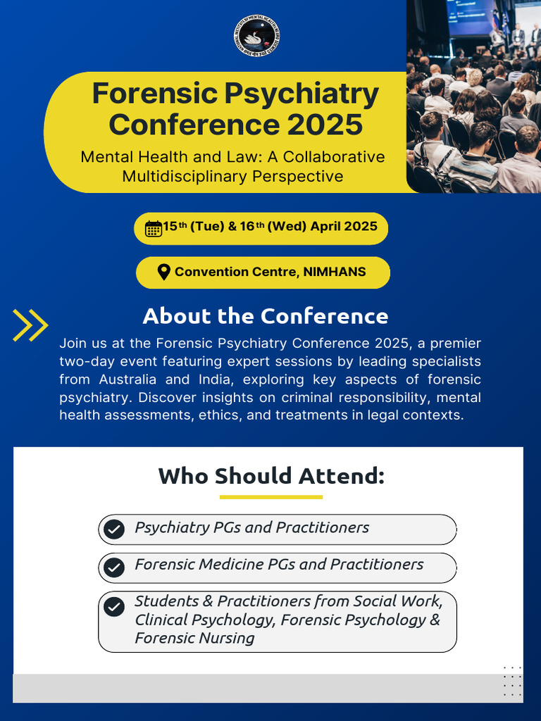 Forensic Psychiatry Conference 2025 | PDF | Forensic Psychiatry ...