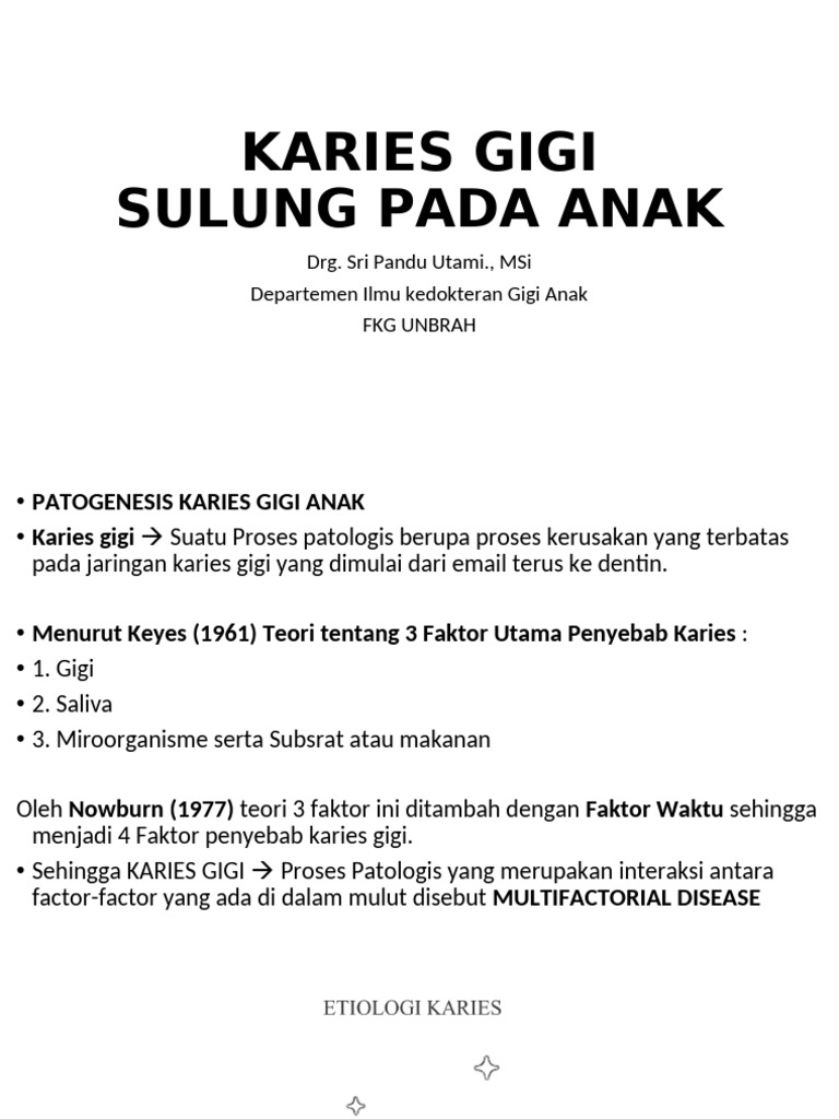 Kp 1.3 Karies Gigi Sulung Pada Anak New-1 | PDF