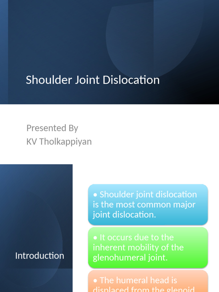 Understanding Shoulder Joint Dislocation | PDF