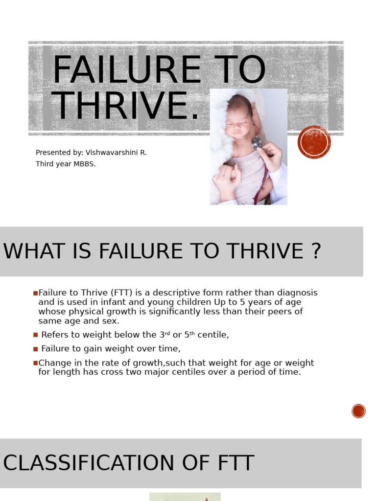 Understanding Failure to Thrive in Children | PDF