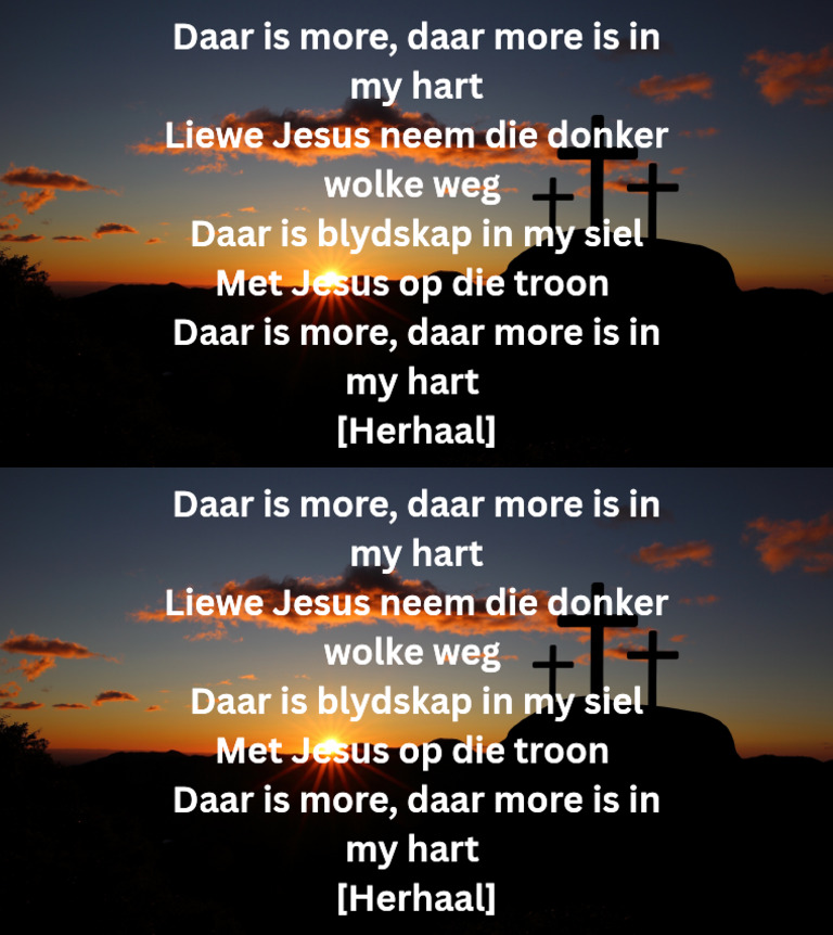 Daar Is More in My Hart | PDF