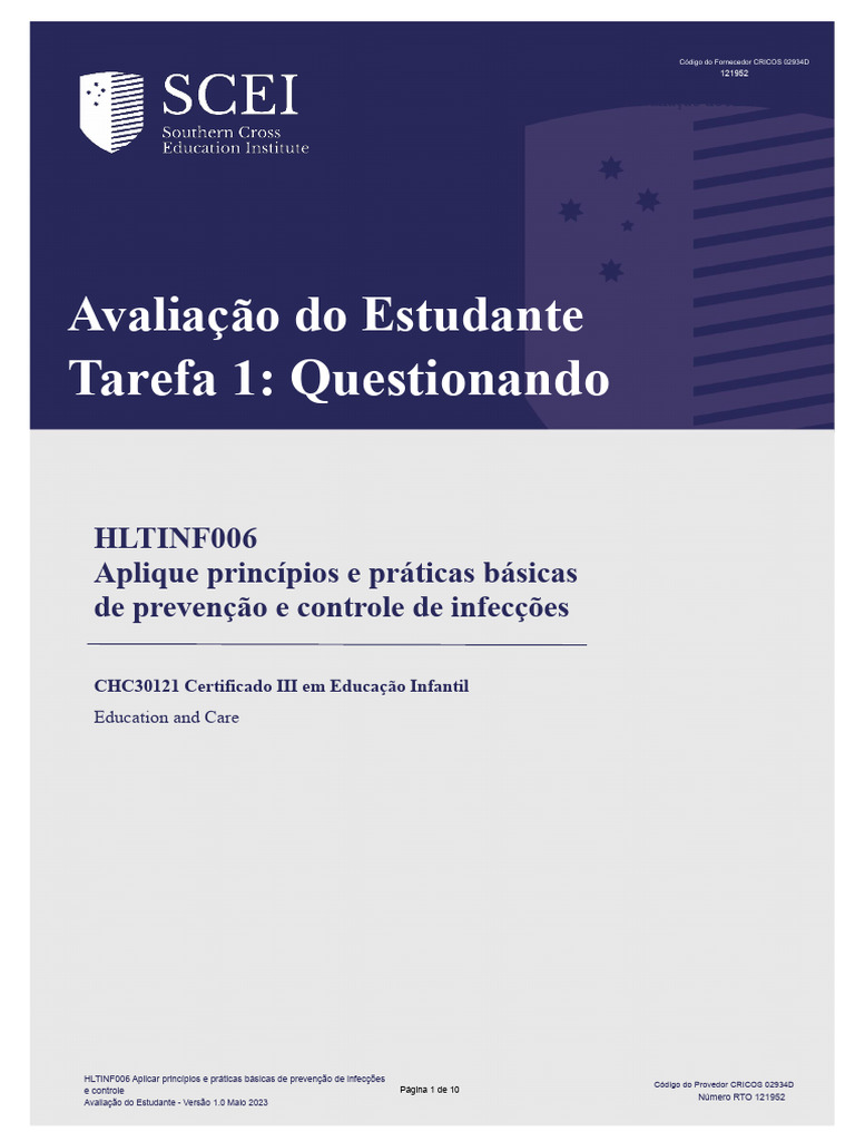 HLTINF006 Tarefa de Avaliação do Estudante 1 - 16252 - Rebeca Raducu ...