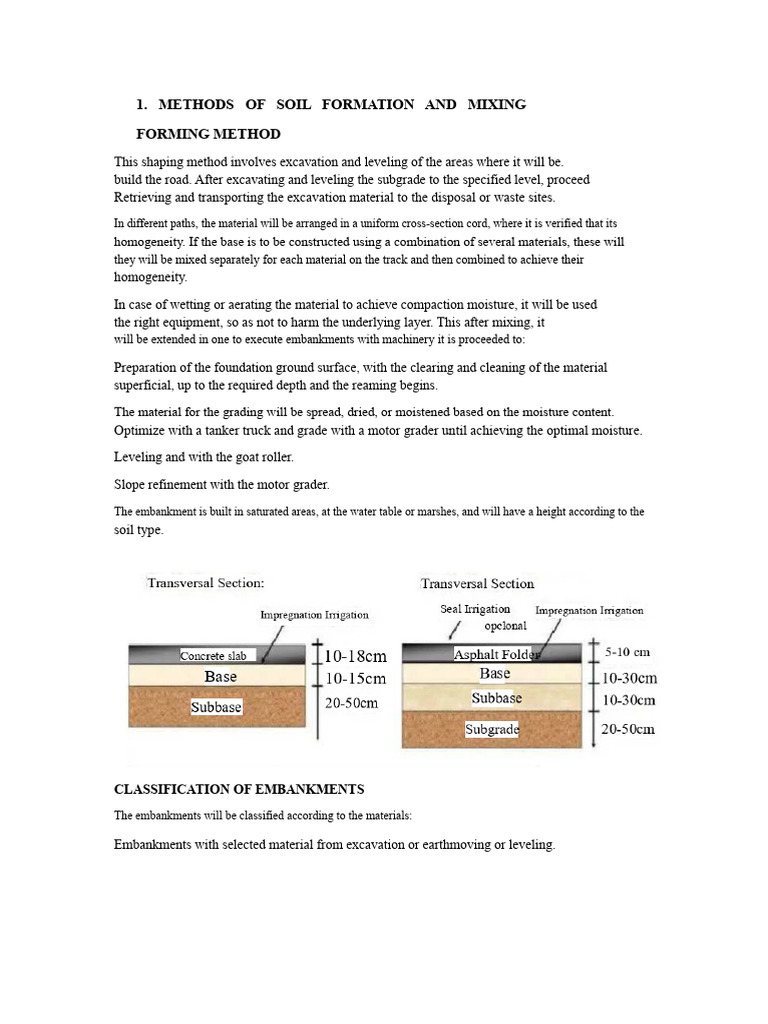 Soil Formation and Mixing Methods | PDF | Road Surface | Soil