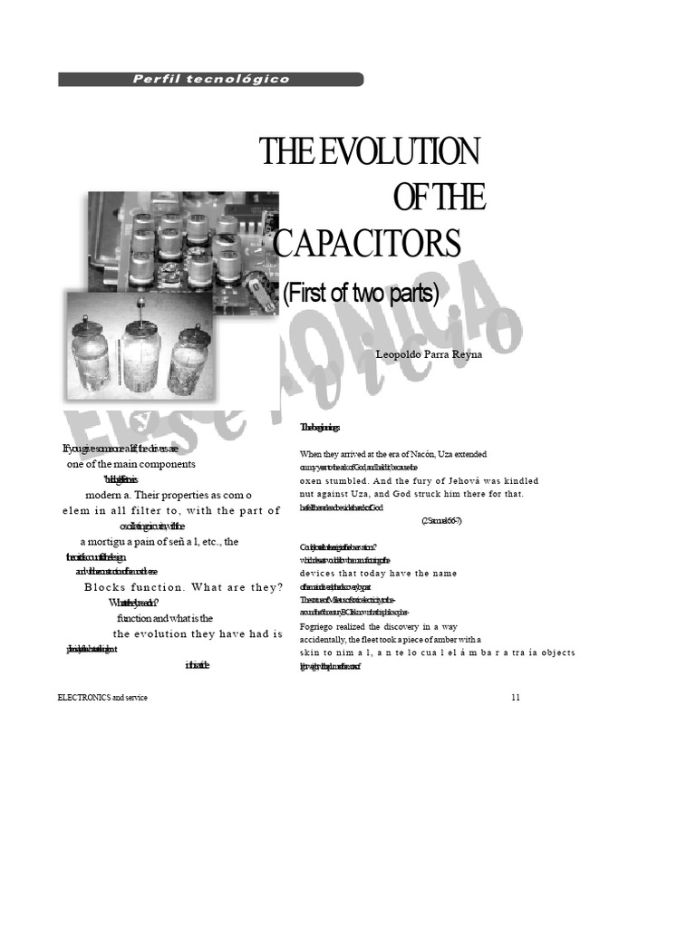 Evolution of The Capacitor 1 | PDF | Electric Charge | Universe