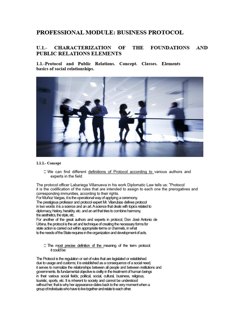 Understanding Business Protocol Basics | PDF | Etiquette | Communication