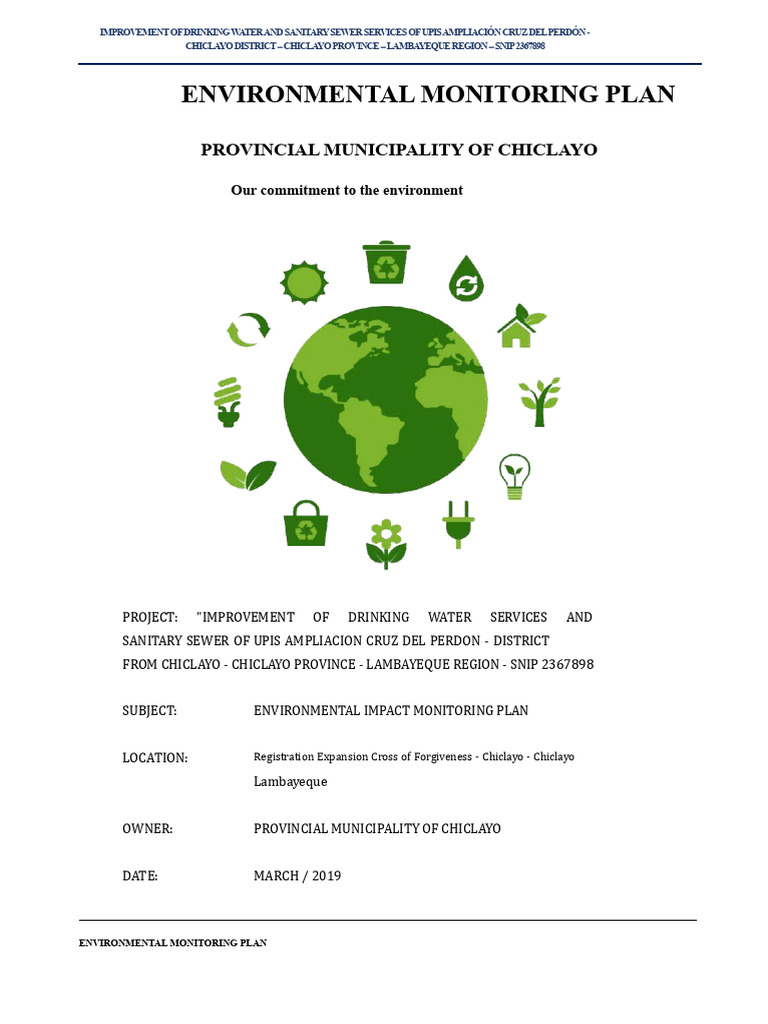 Environmental Monitoring Plan for Chiclayo | PDF | Waste | Noise