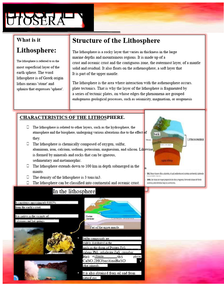 lithosphere.pdf | PDF | Crust (Geology) | Plate Tectonics