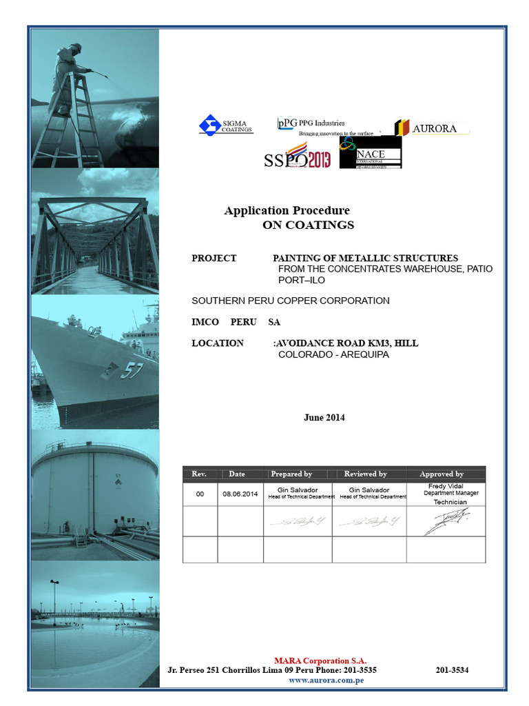 Painting Procedure For Structures | PDF | Abrasive | Materials