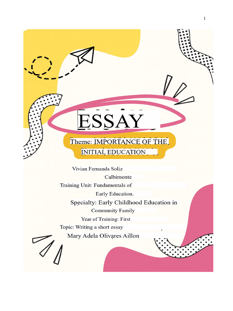 Importance of Early Childhood Education | PDF | Early Childhood ...