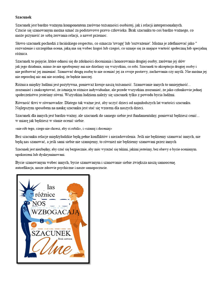Szacunek | PDF