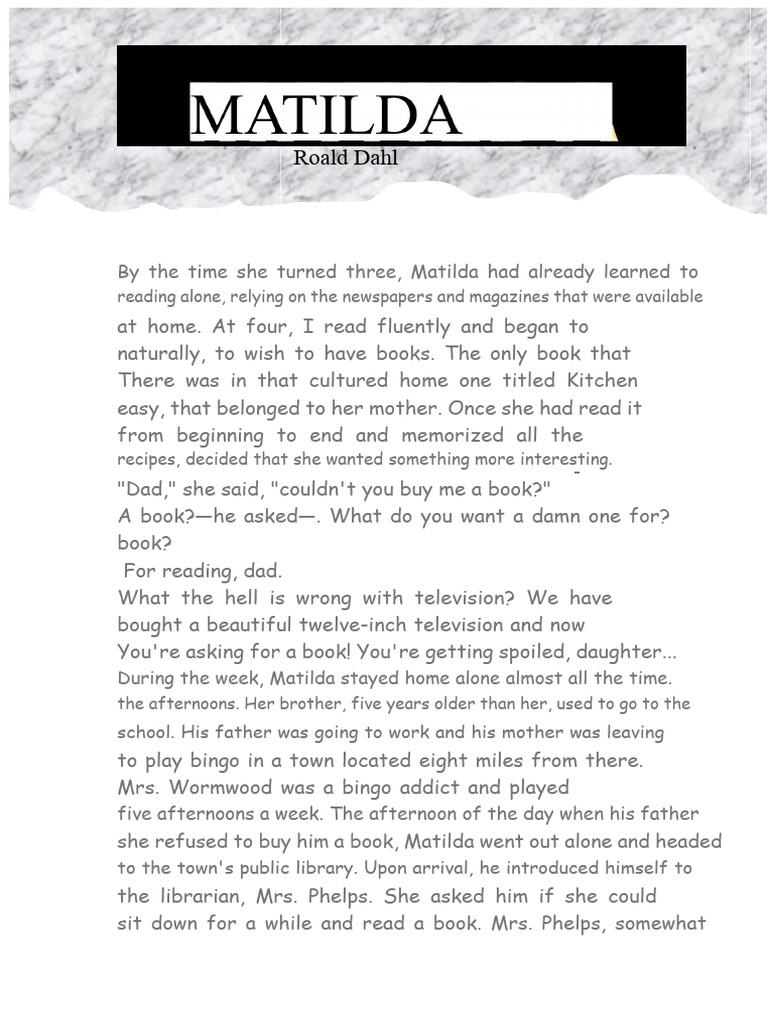 Matilda Fragment | PDF
