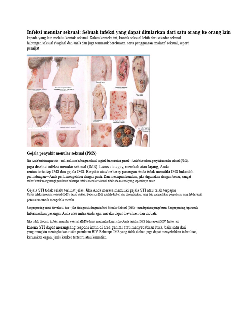 Gejala dan Penyebab Infeksi Menular Seksual | PDF