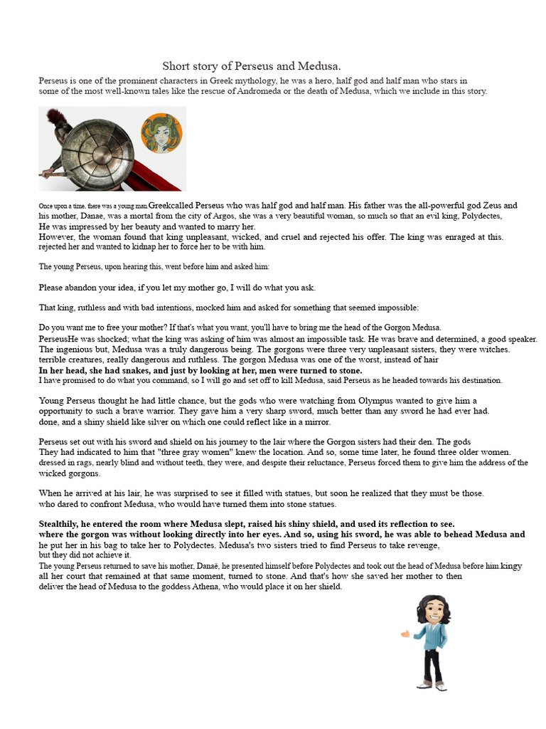 Short Story of Perseus and Medusa | PDF | Medusa