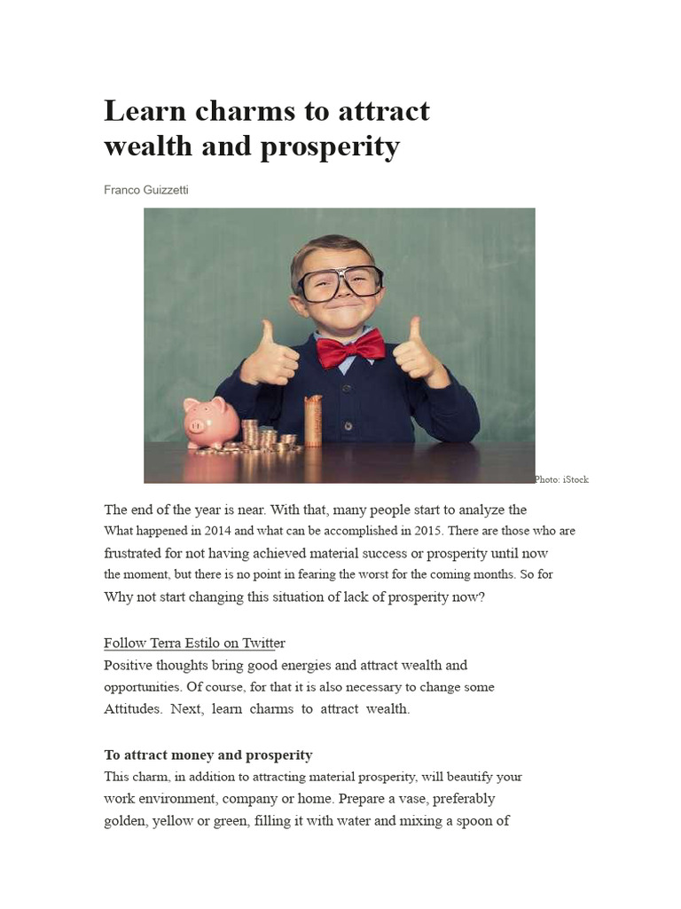 Learn Charms To Attract Wealth and Prosperity | PDF