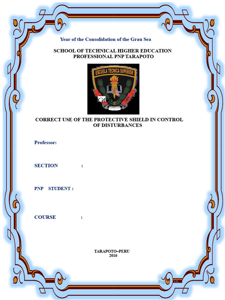 Protective Shield Use in Disturbance Control | PDF | Shield | Police
