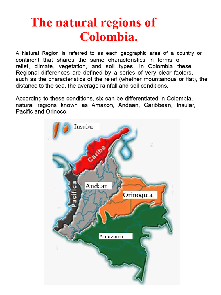 Fact Sheet - Natural Regions of Colombia | PDF | Amazon Rainforest ...
