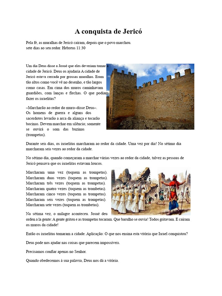 Josué e Os Muros de Jericó | PDF