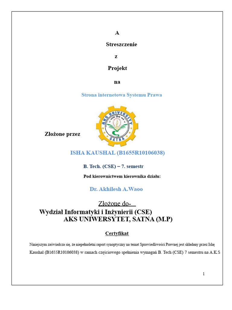 Projekt Prawny | PDF